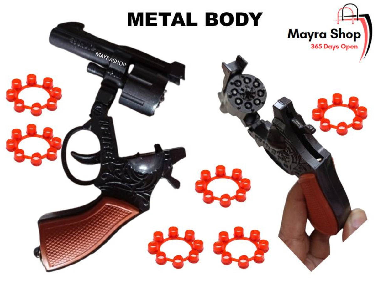 Missile gun for Diwali Festival - Metal Body Ring Cap Gun - Metal Sixe – Mayra Shop 365