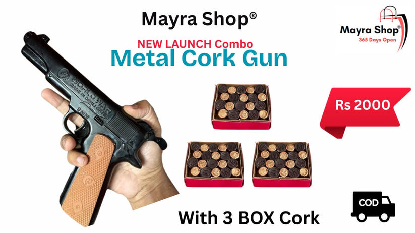 World war sound cork gun with three box cork combo - Diwali Cork Gun ...